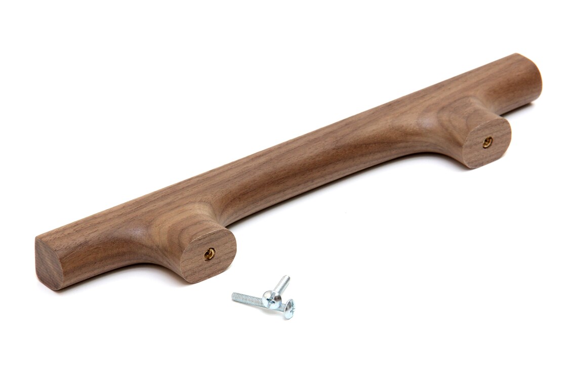 Sculpted Wood Cabinet Pull - Etsy