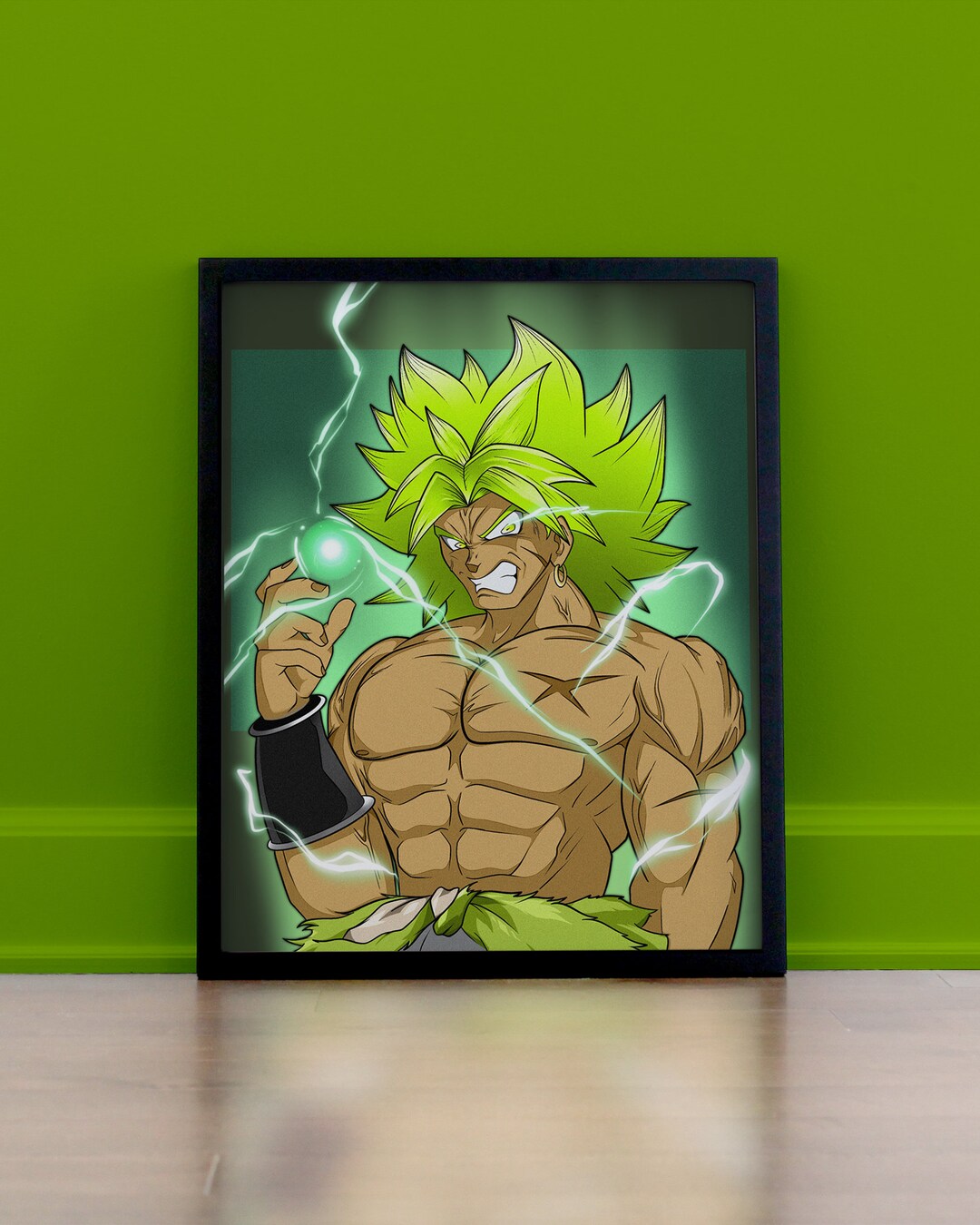 Broly: Unleashed Fury Anime Art Print Anime Wall Decor Legendary Saiyan ...