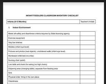 Montessori Inventory - Etsy