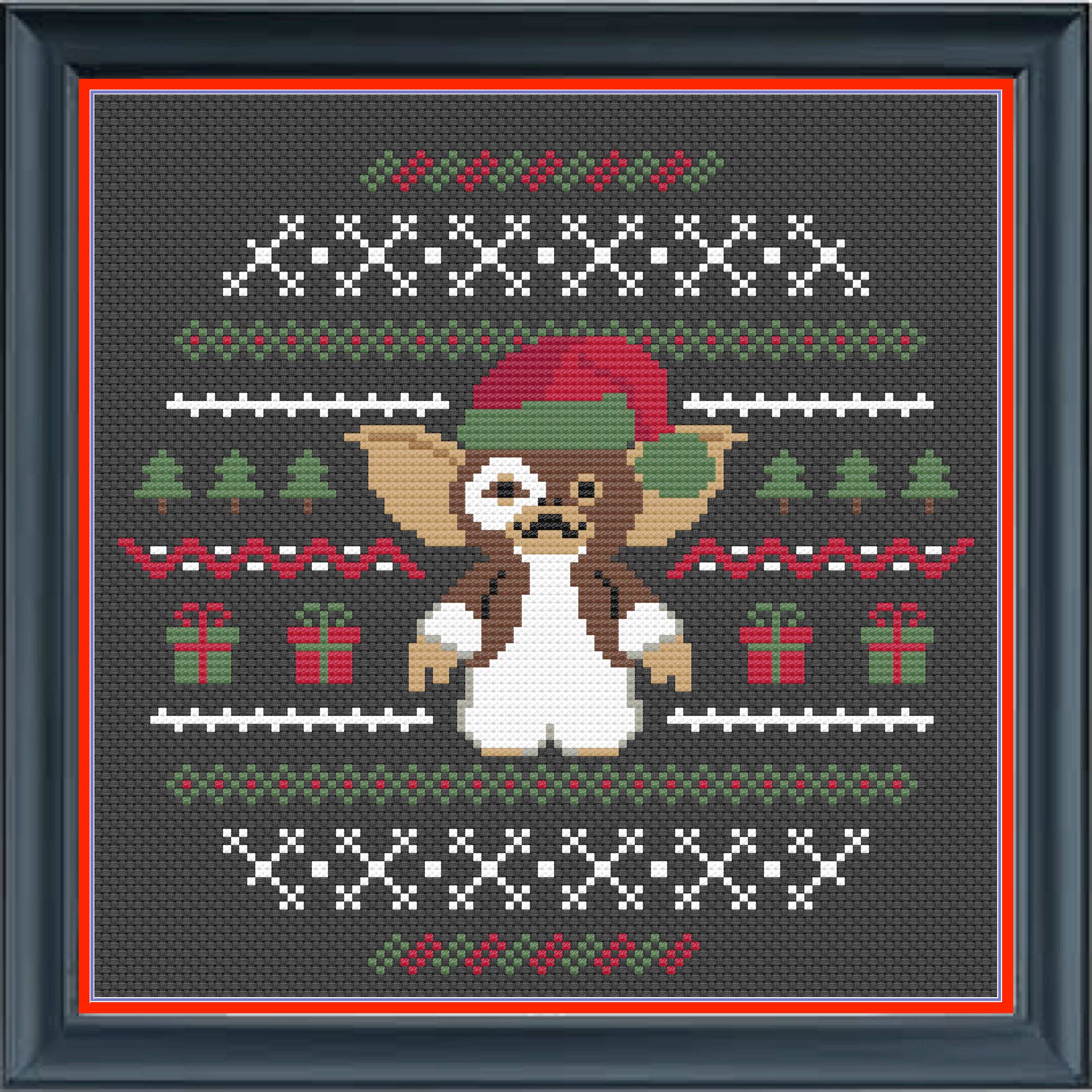 Festive Gremlin Gizmo Cross Stitch (PDF Pattern - Instant Download) - Etsy