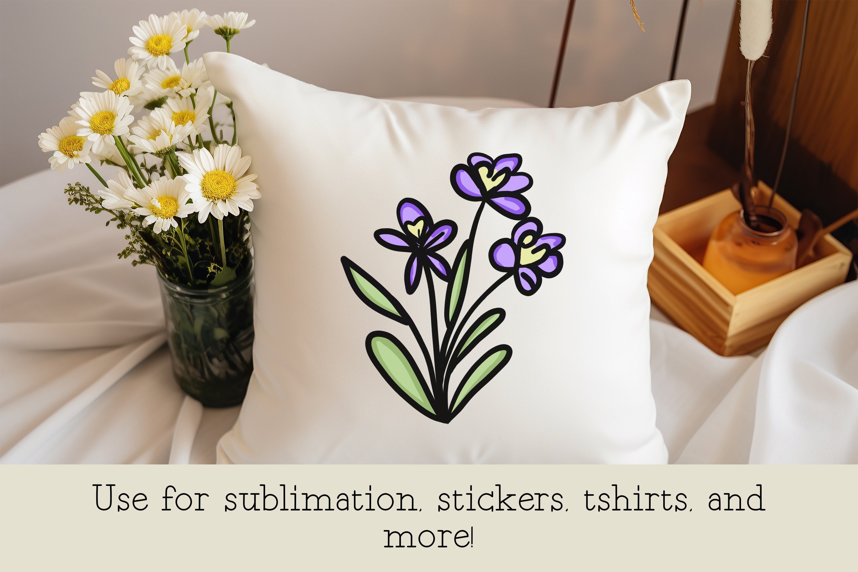 February Birth Month Flower Svg Birth Month Flowers Clipart Continuous ...