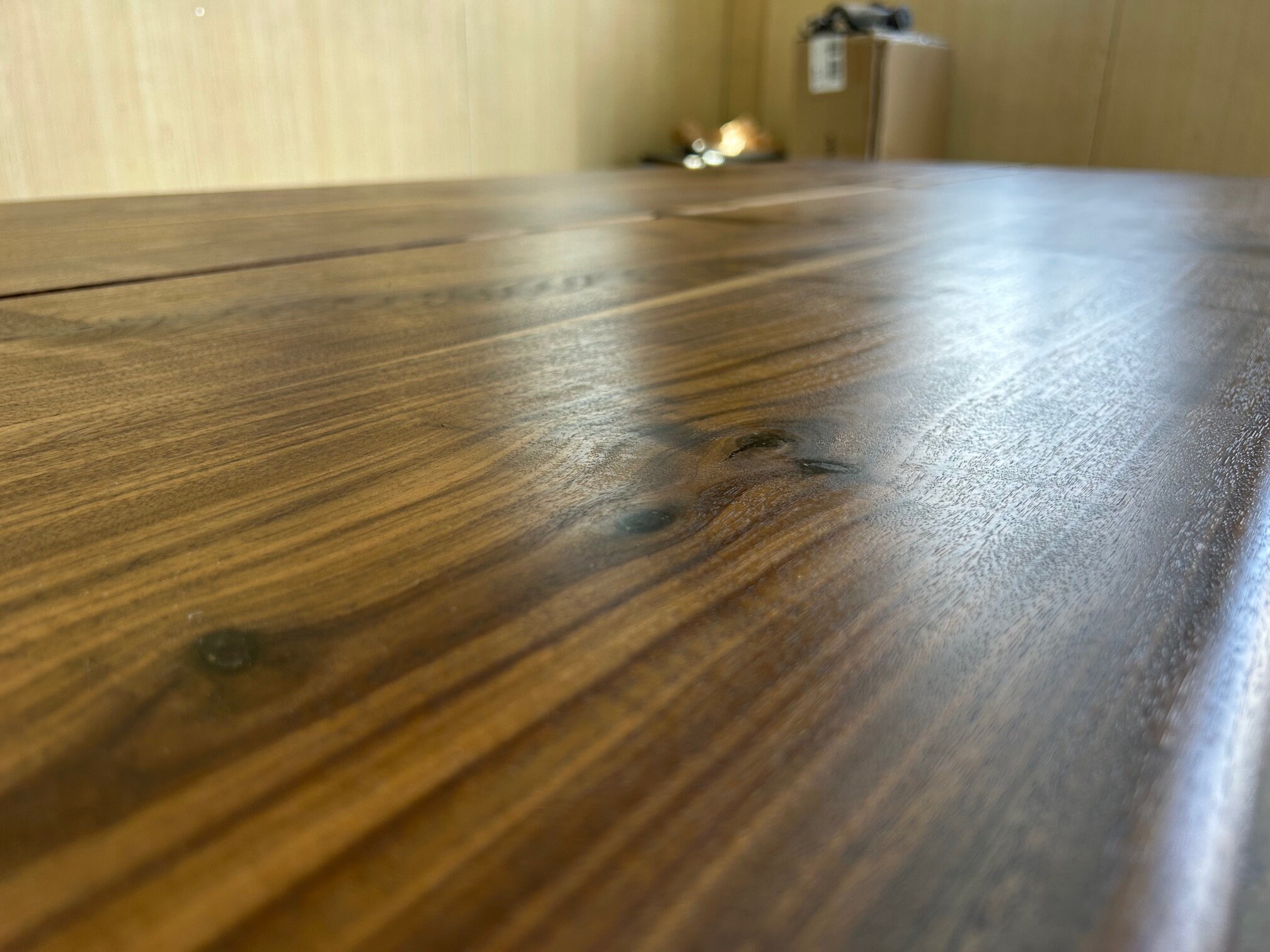 Walnut Live Edge Modern Table Steel Legs Bowtie Joint Steel Support - Etsy