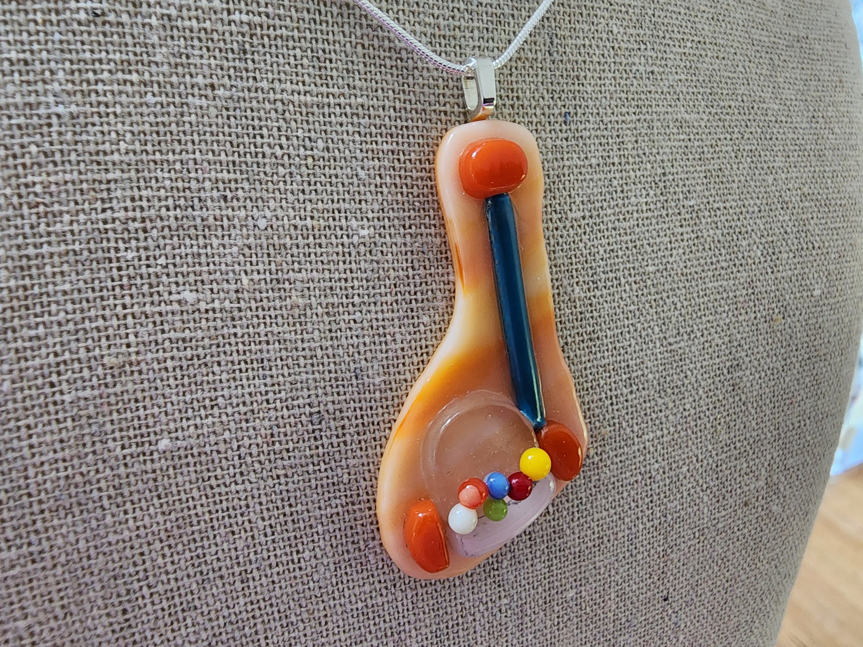 Fused Glass Vintage Fisher Price Popper Toy Pendant Necklace - Toy #332 ...