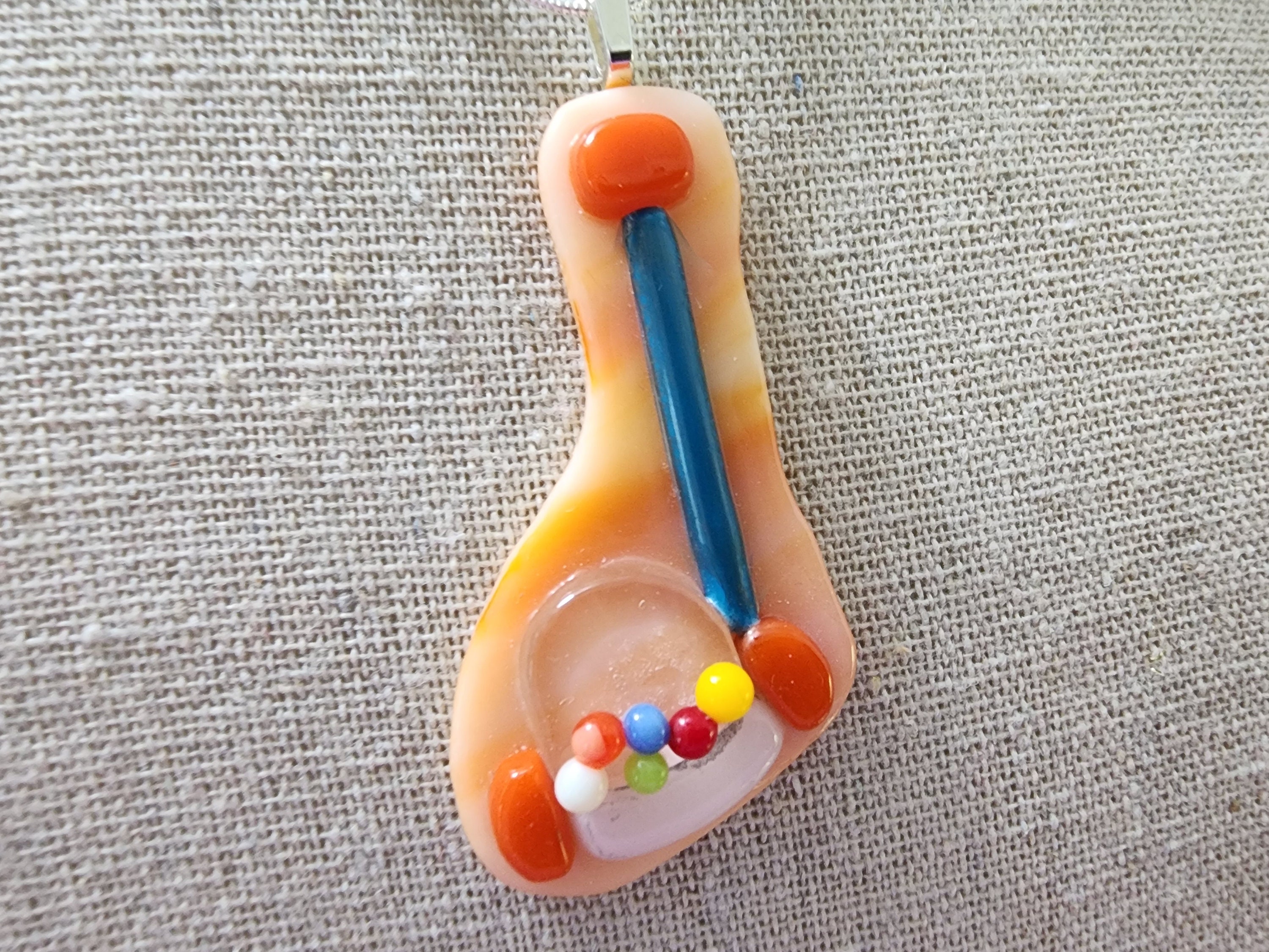 Fused Glass Vintage Fisher Price Popper Toy Pendant Necklace - Toy #332 ...