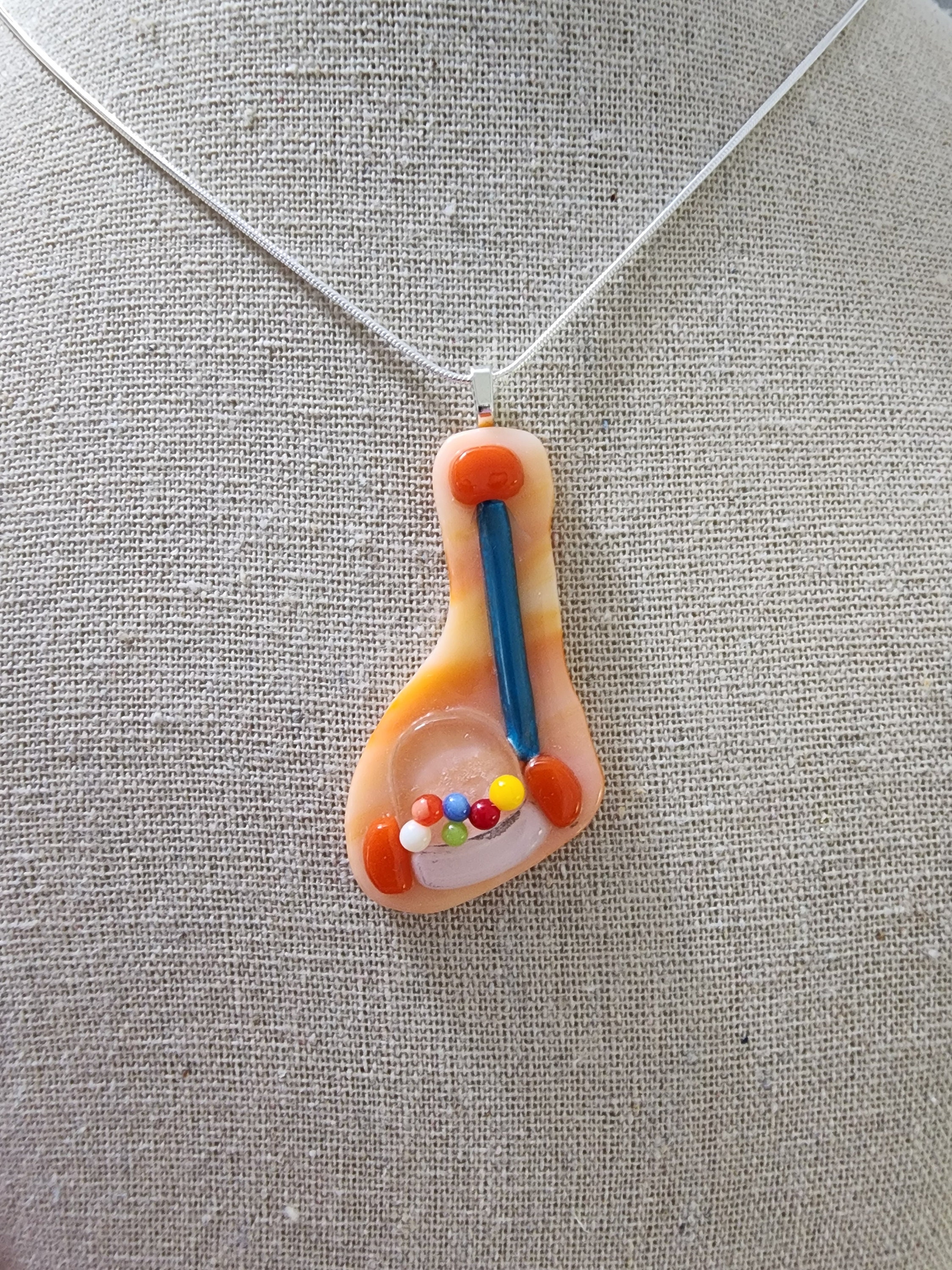 Fused Glass Vintage Fisher Price Popper Toy Pendant Necklace - Toy #332 ...