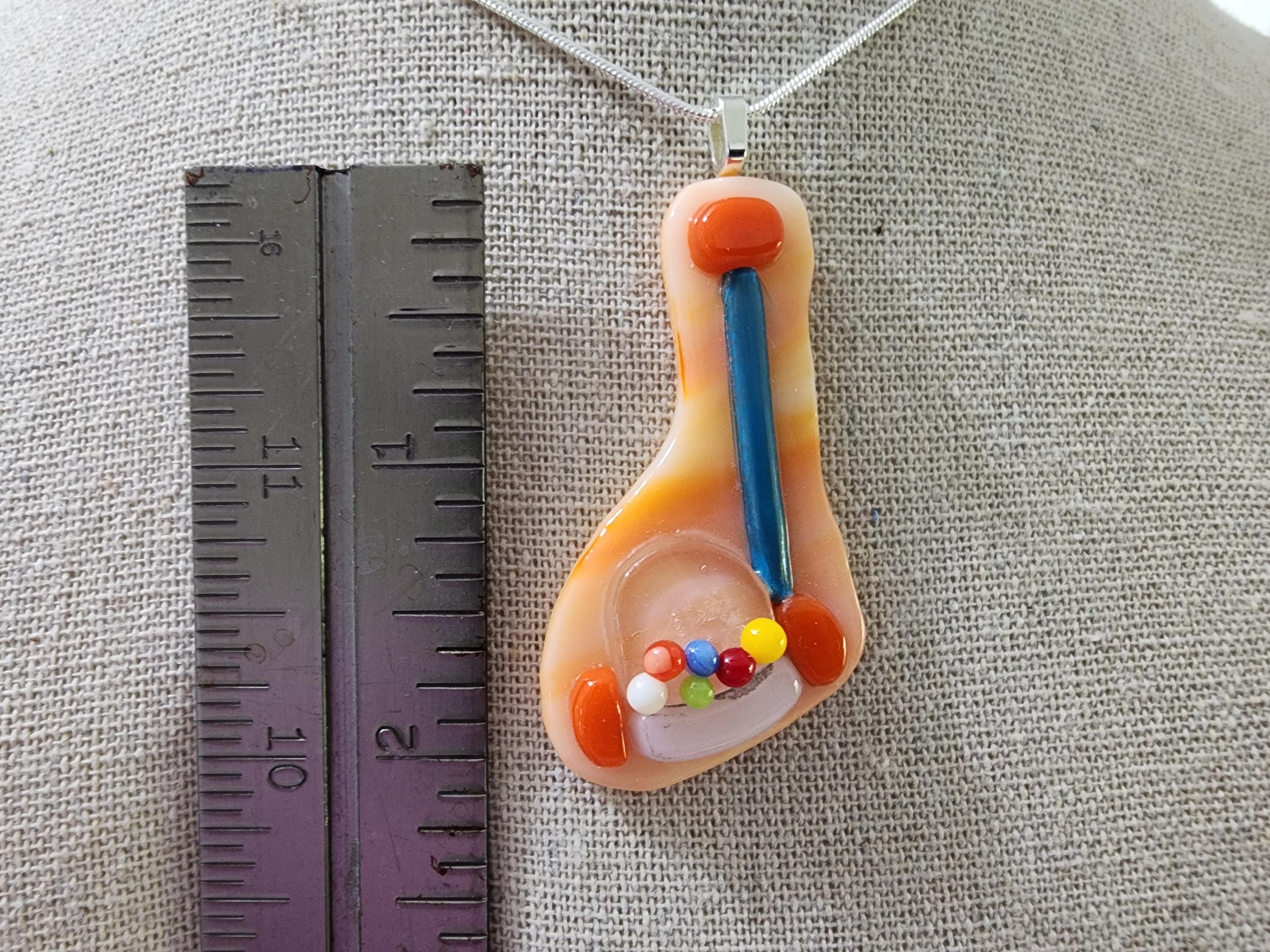 Fused Glass Vintage Fisher Price Popper Toy Pendant Necklace - Toy #332 ...