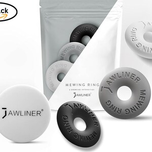JAWLINER® Fitness Mewing Ring Jaw Exerciser - Perfect Your Mewing ...
