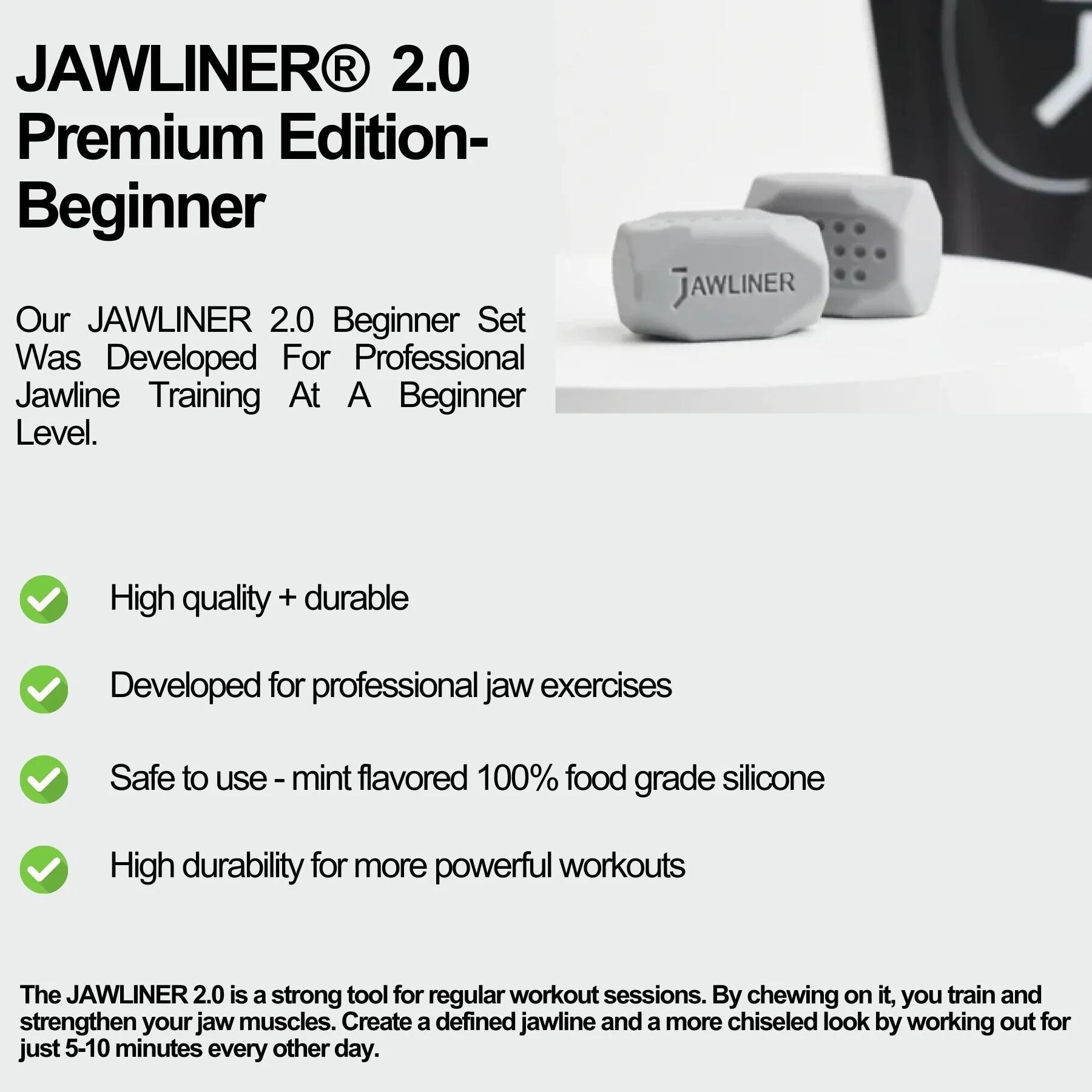 JAWLINER® 2.0 Jawline Exerciser - Jaw Exerciser to Define Your Jaw ...
