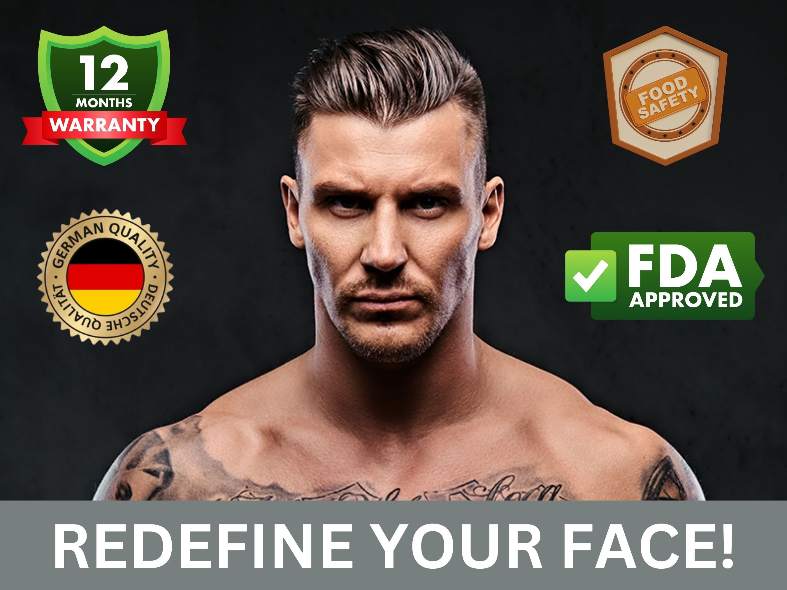 JAWLINER® Fitness Mewing Ring Jaw Exerciser - Perfect Your Mewing ...