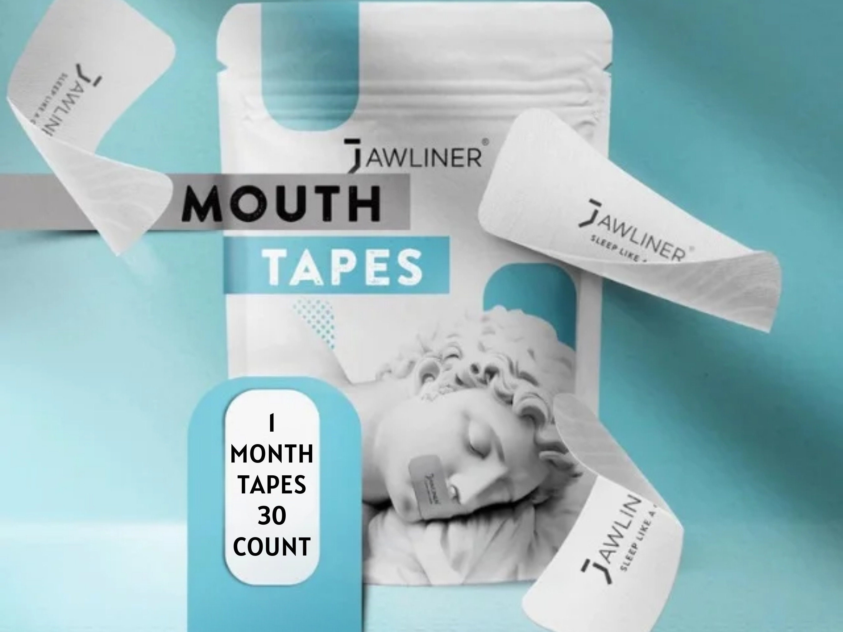 JAWLINER® Mouth Tape for Sleeping - Mouth Tapes for Stop Snoring ...