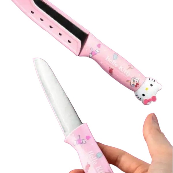 Hello Kittys Knife Etsy