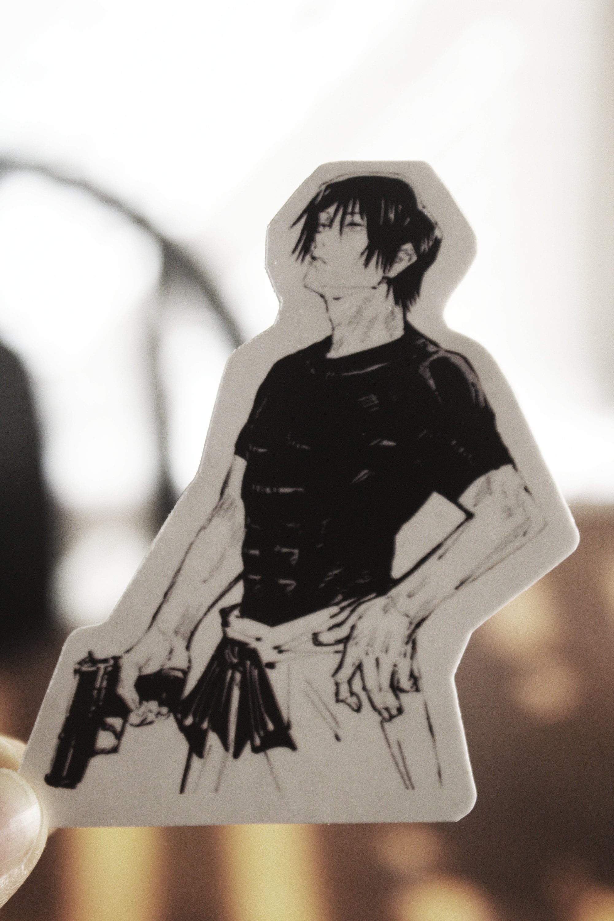 Toji Fushiguro Gun to a Sorcery Fight Jujutsu Kaisen Manga | Etsy