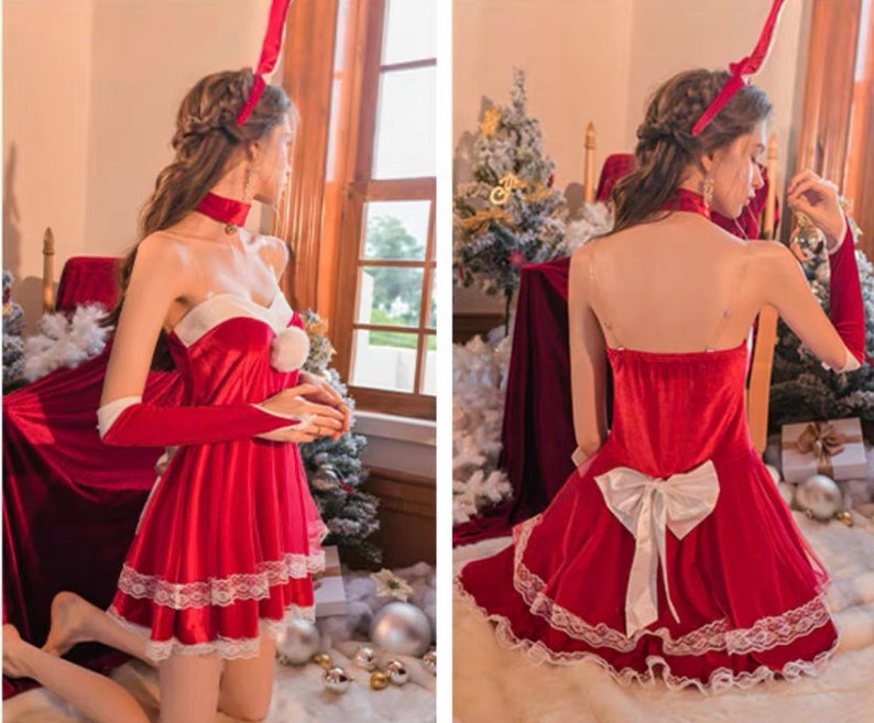 Christmas Lingerie Set Christmas T Velvet Lingerie Etsy