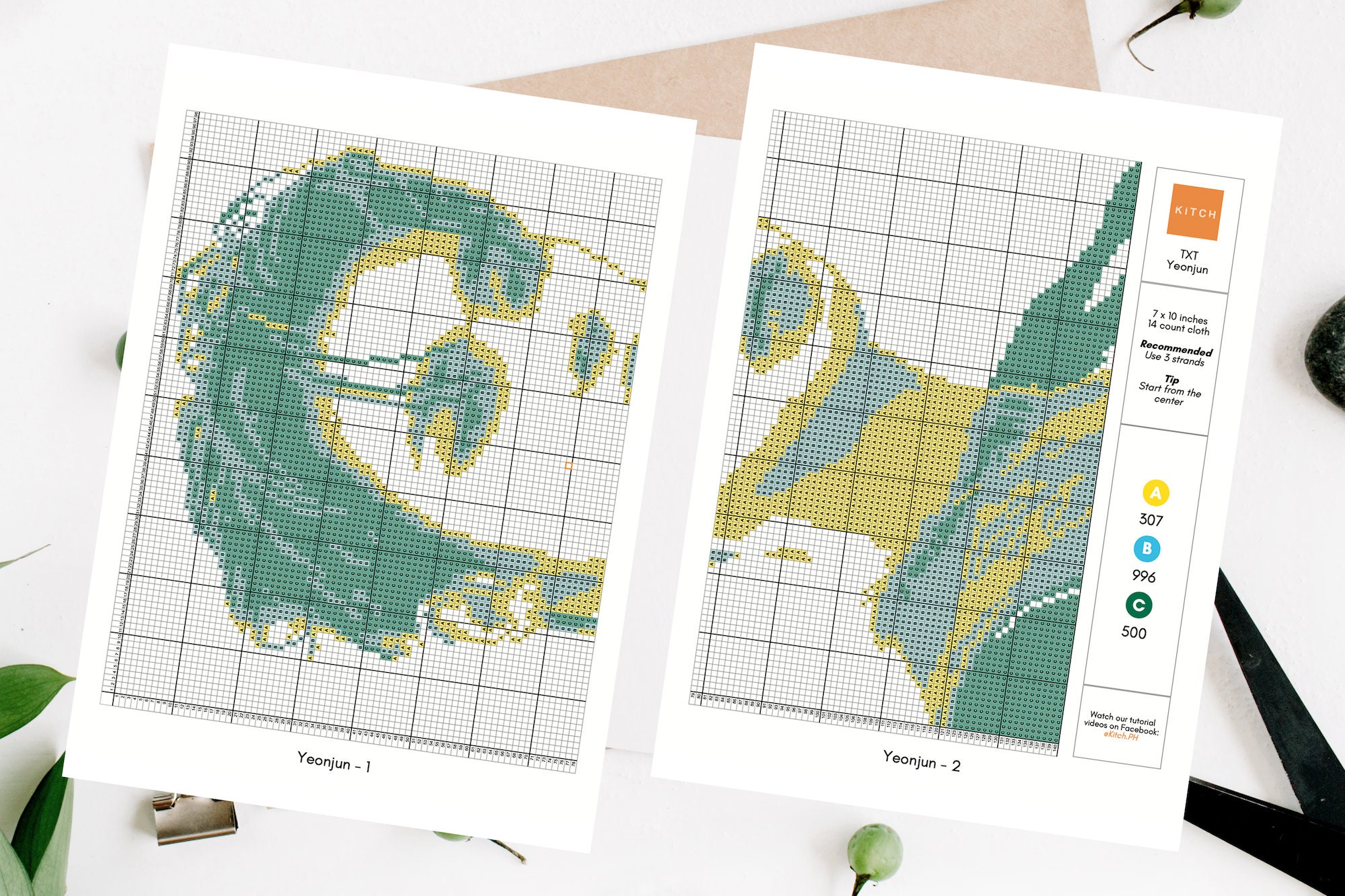 Txt Yeonjun Stitch Pattern, Txt Yeonjun Pdf Pattern, Kpop Txt Merch ...