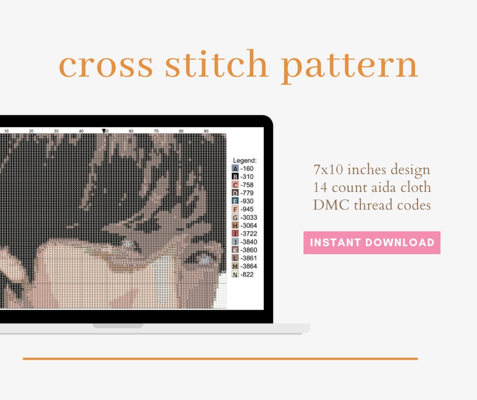 BTS Jin Kim Seokjin Cross Stitch Pattern BTS Army Gift Ideas - Etsy