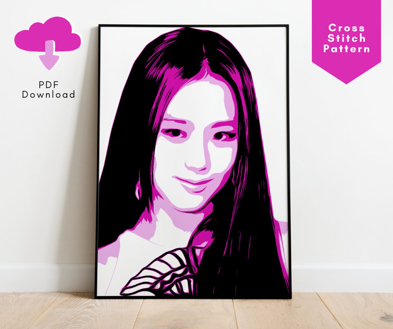 Blackpink Jisoo Cross Stitch Pattern, Blackpink Pdf Pattern, Jisoo ...
