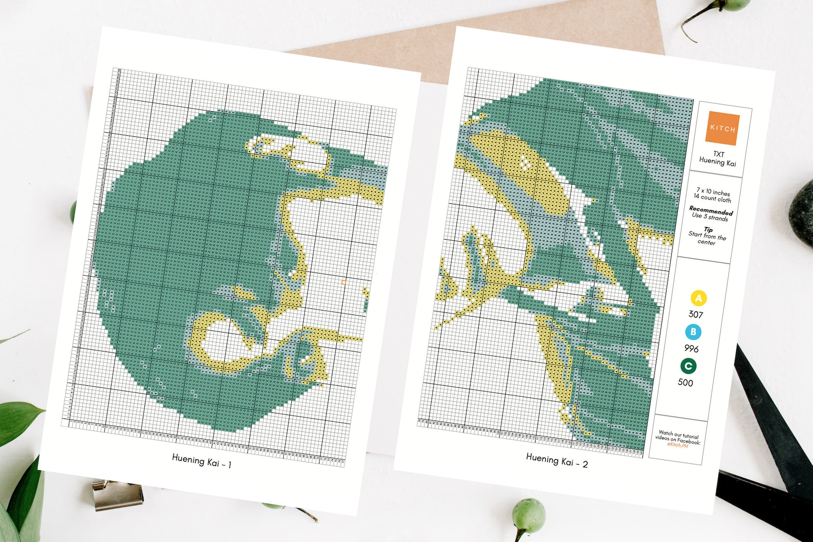 Txt Huening Kai Stitch Pattern, Txt Huening Kai Pdf Pattern, Kpop Txt ...