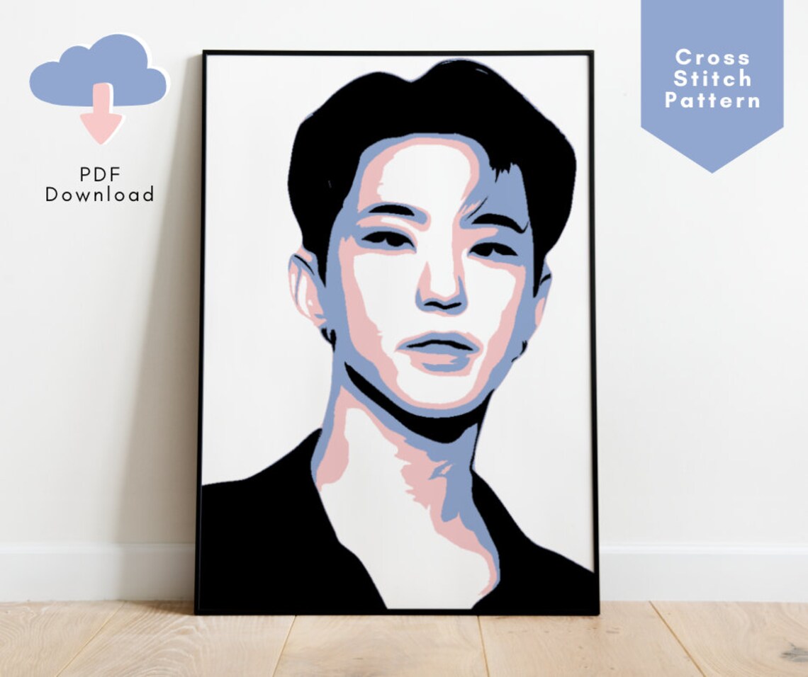 Kpop Seventeen Hoshi Cross Stitch Pattern, Seventeen Hoshi PDF Pattern ...