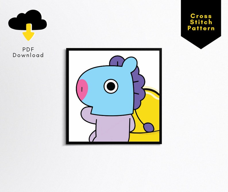BT21 Mang Cross Stitch Pattern BT21 Mang Gift BT21 Cross Stitch BTS ...