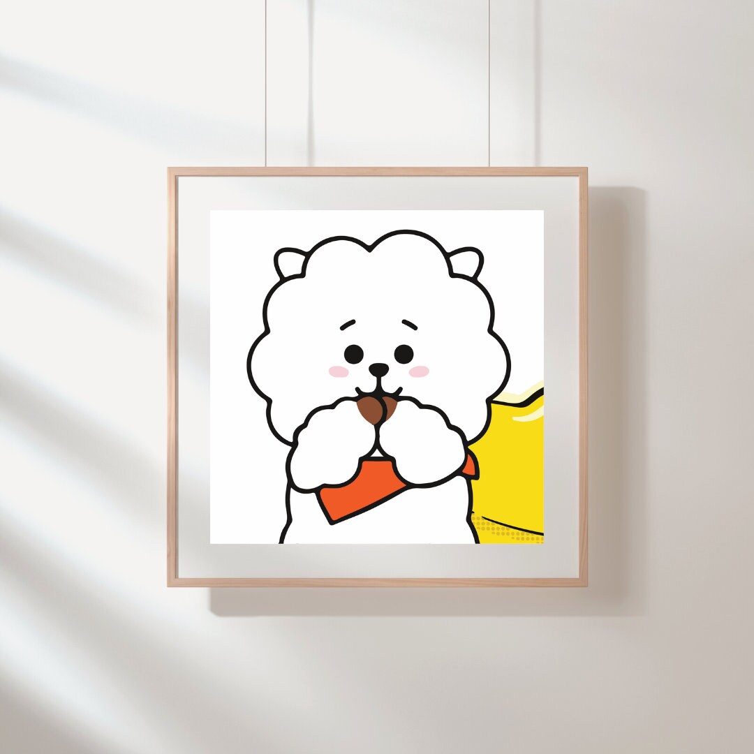 BT21 RJ Mini Cross Stitch Pattern BT21 Rj Gift BT21 Themed Cross Stitch ...