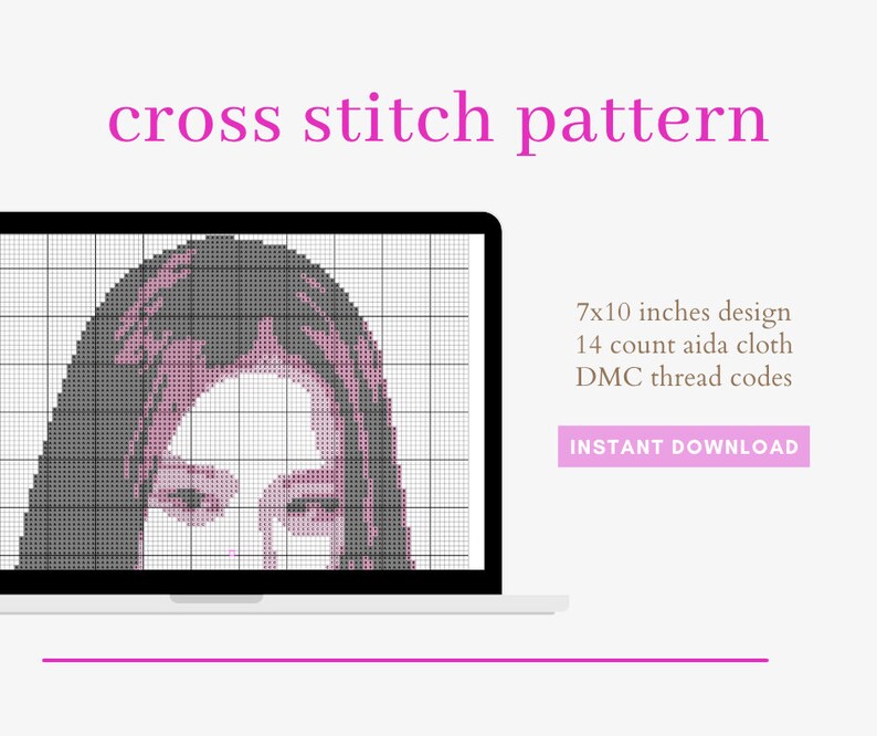 Blackpink Jisoo Cross Stitch Pattern, Blackpink Pdf Pattern, Jisoo ...