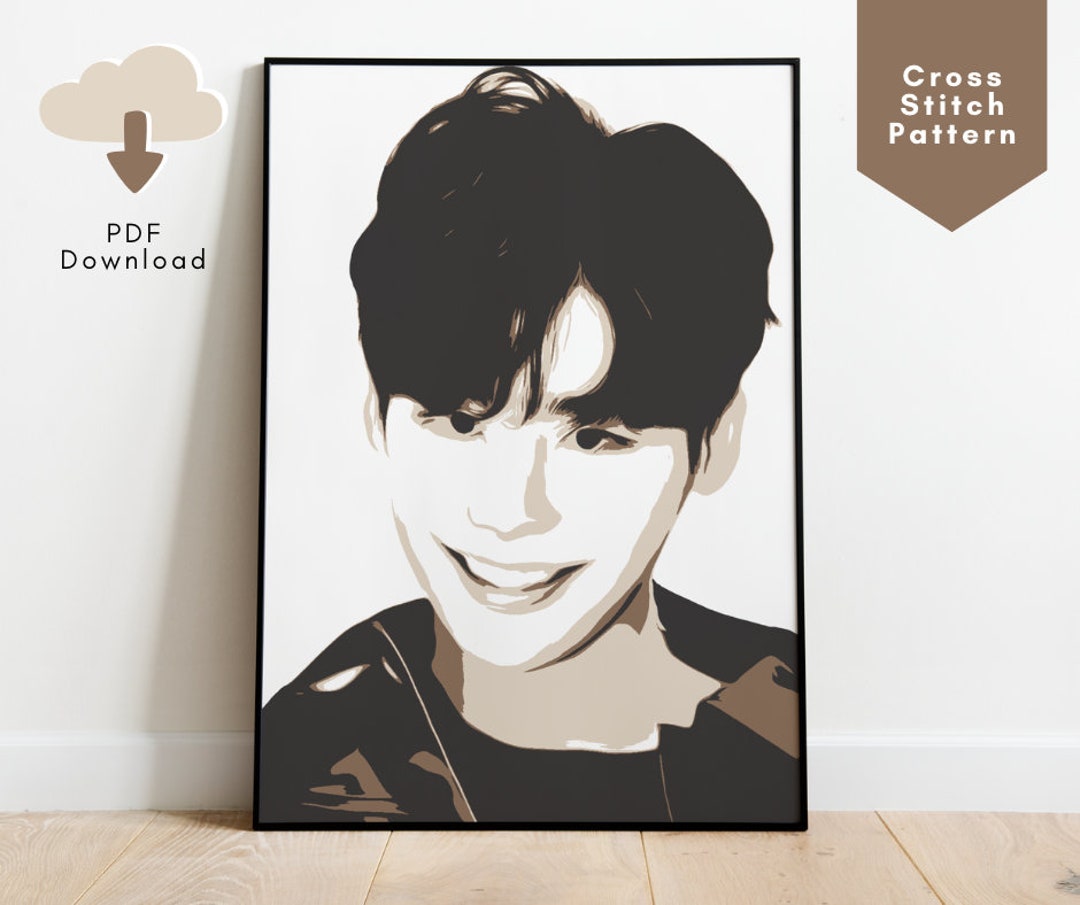 Lee Jong Suk Cross Stitch Pattern, Lee Jong Suk Fan Art, Kdrama Cross ...