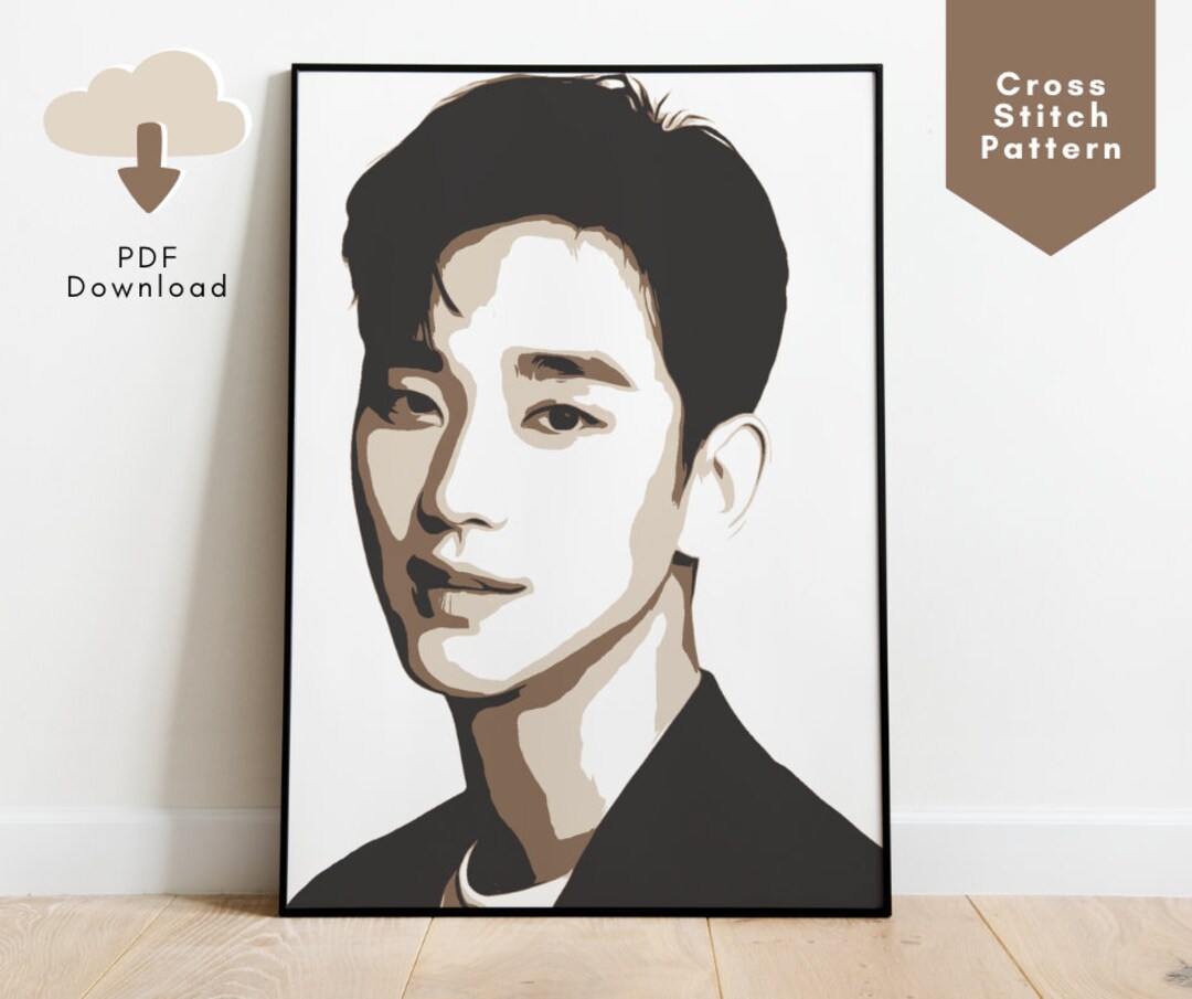 Kim Soo Hyun Cross Stitch Pattern, Kim Soo Hyun Art, Kdrama Cross ...