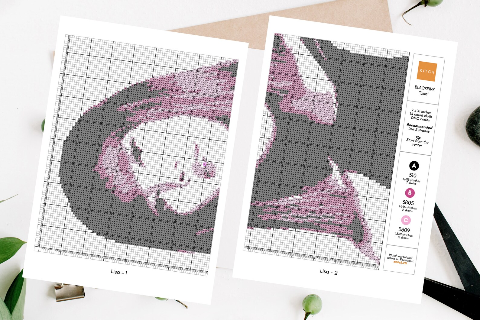 Blackpink Lisa Cross Stitch Pattern Blackpink Pdf Pattern - Etsy