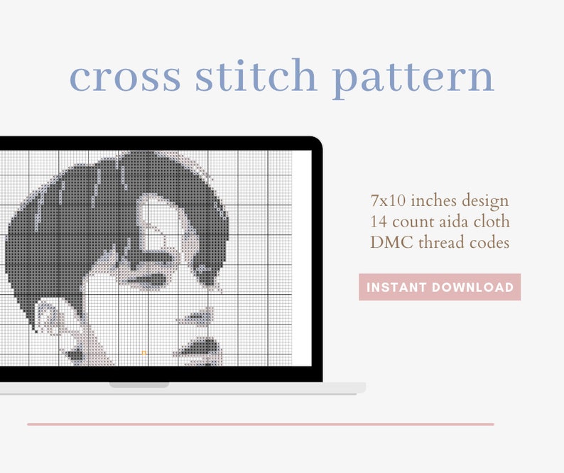 Kpop Seventeen Mingyu Cross Stitch Pattern Seventeen Mingyu - Etsy