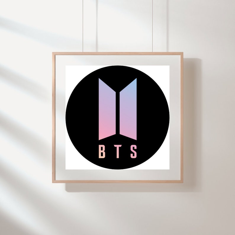 BTS Logo Cross Stitch Pattern, BTS Fan Art Merch, Kpop Cross Stitch ...