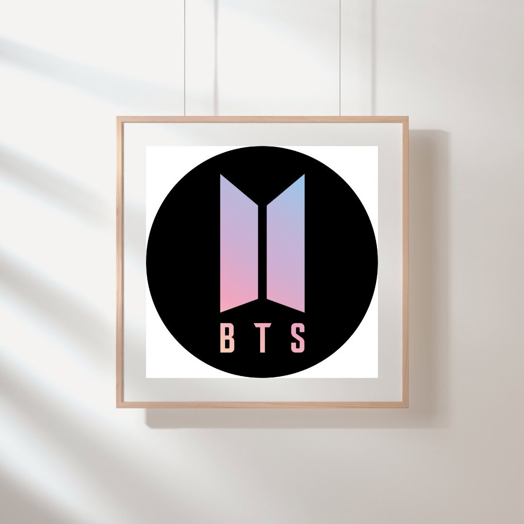 BTS Logo Cross Stitch Pattern, BTS Fan Art Merch, Kpop Cross Stitch ...