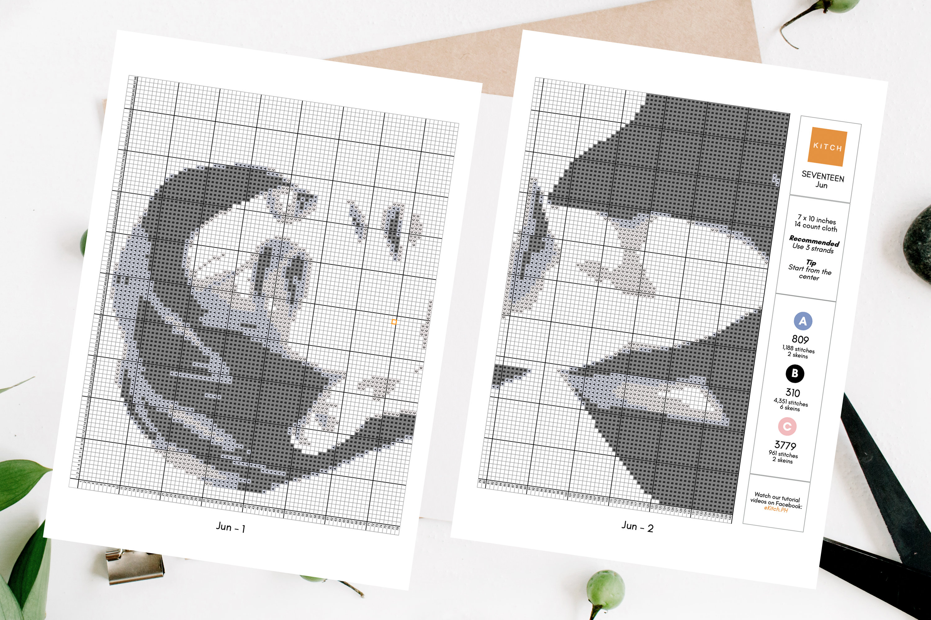 Kpop Seventeen Jun Stitch Pattern, Seventeen Jun Pdf Pattern, Kpop ...