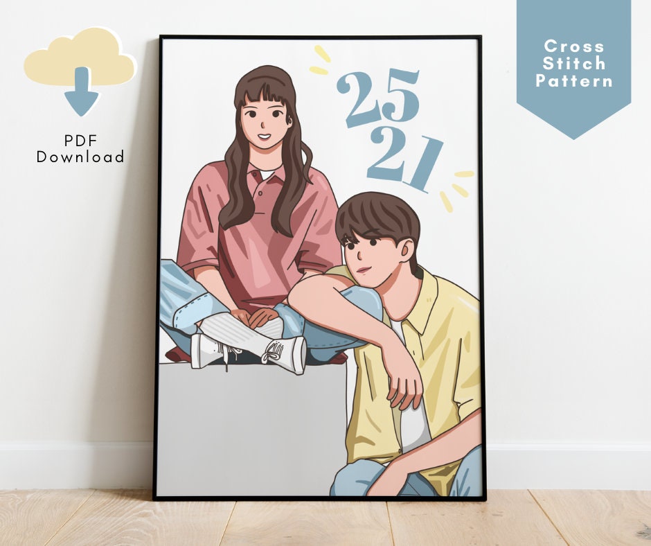 Kdrama 2521 Cross Stitch Pattern, Kdrama Cross Stitch Pattern, 2521 ...