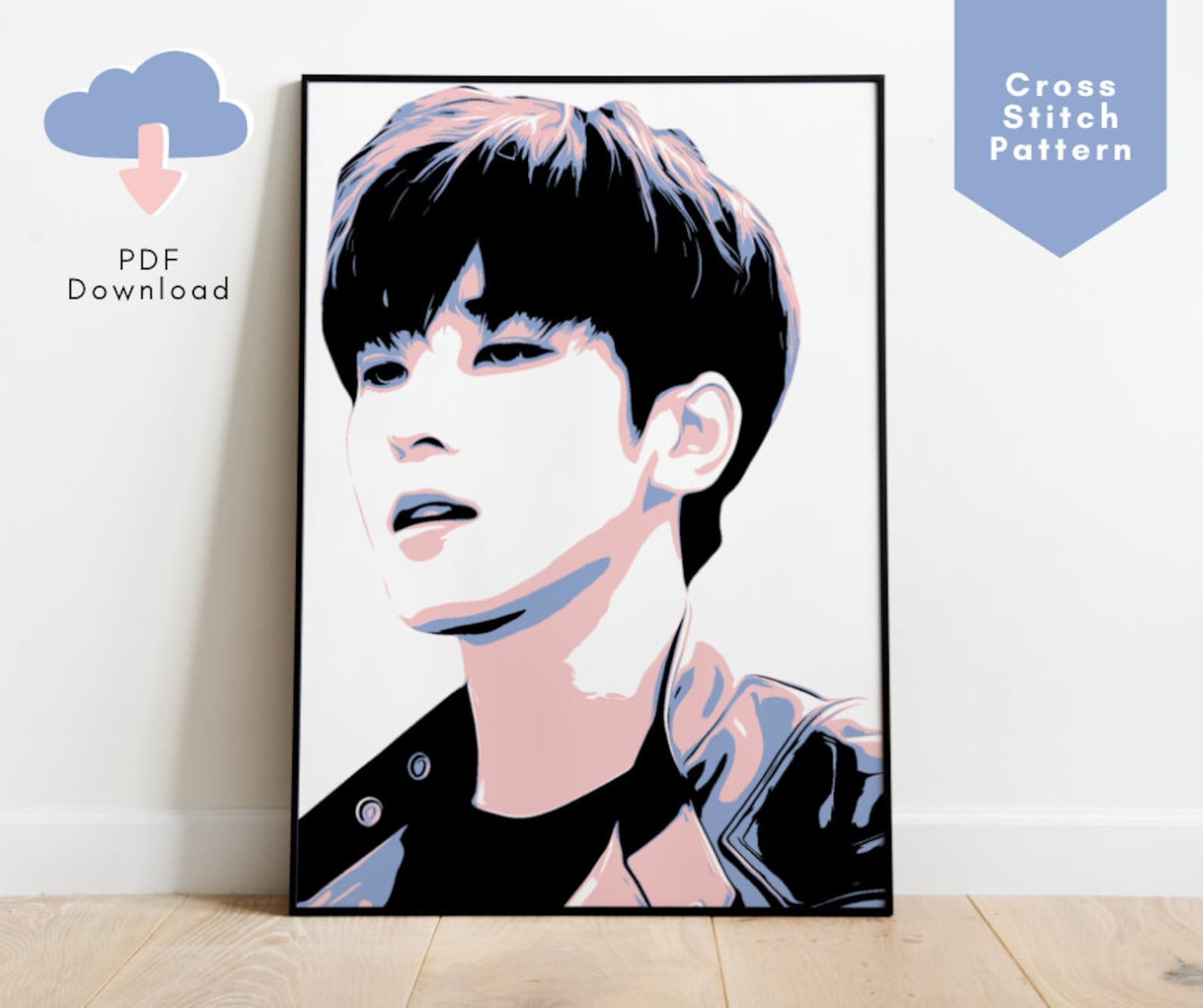Kpop Seventeen Wonwoo Cross Stitch Pattern, Seventeen Wonwoo PDF ...