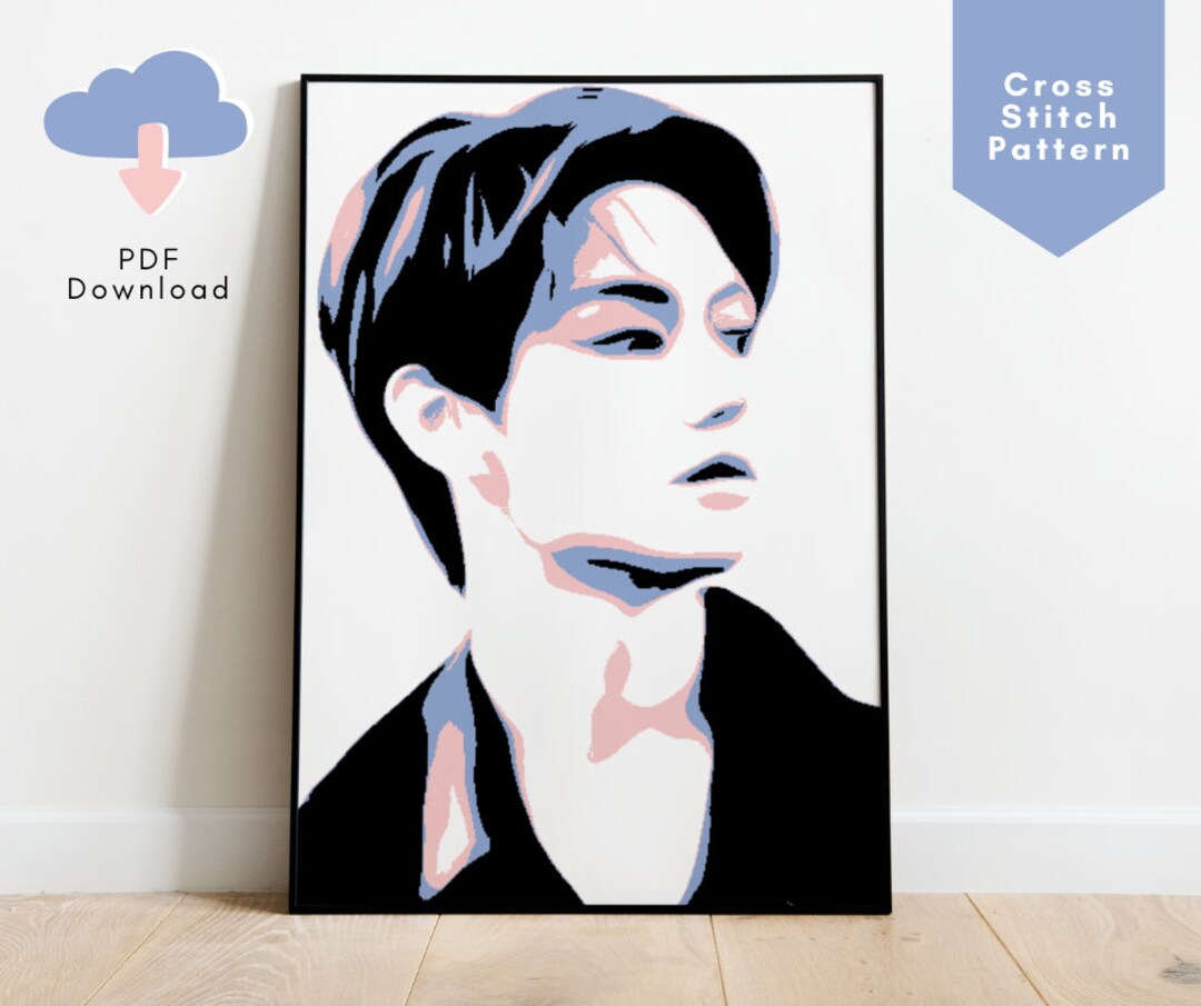 Kpop Seventeen Jun Stitch Pattern, Seventeen Jun Pdf Pattern, Kpop ...