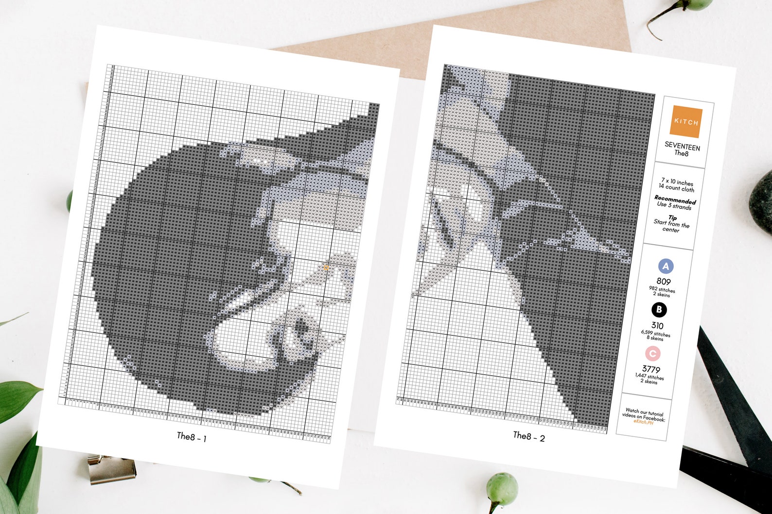 Kpop Seventeen The8 Stitch Pattern, Seventeen The8 Pdf Pattern, Kpop ...