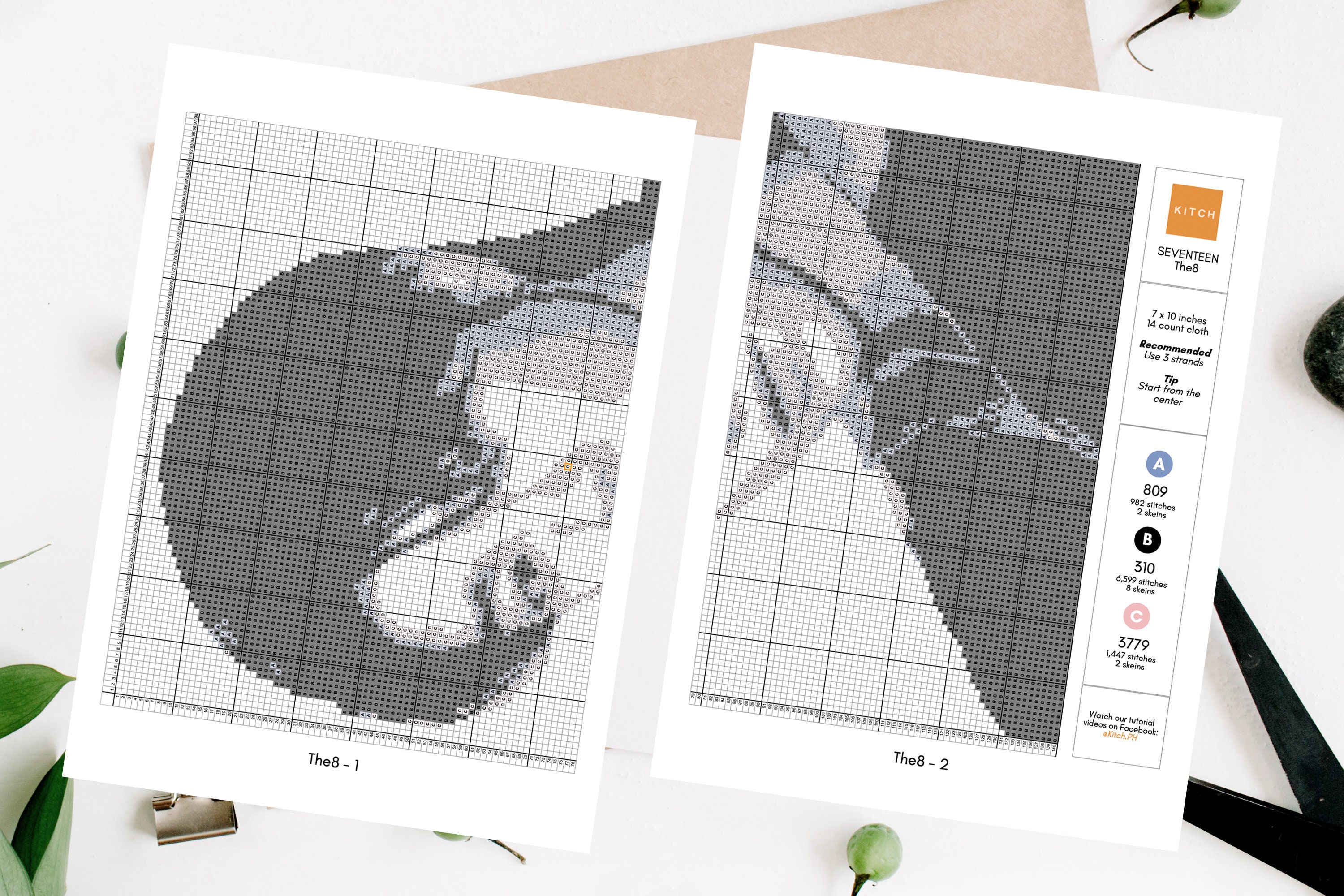 Kpop Seventeen The8 Stitch Pattern, Seventeen The8 Pdf Pattern, Kpop ...