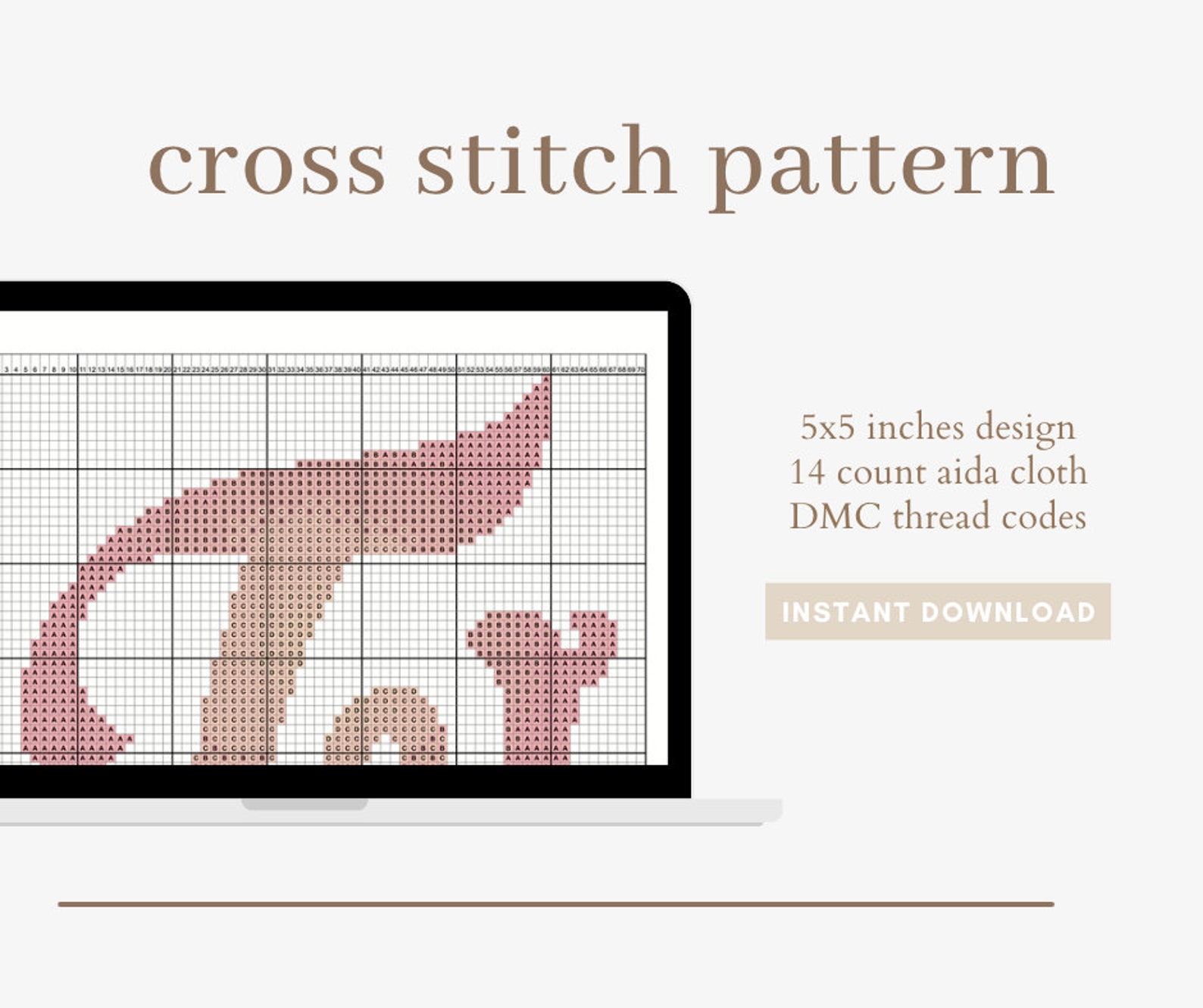 Twice Logo Cross Stitch Pattern, Twice Cross Stitch PDF, Twice ...