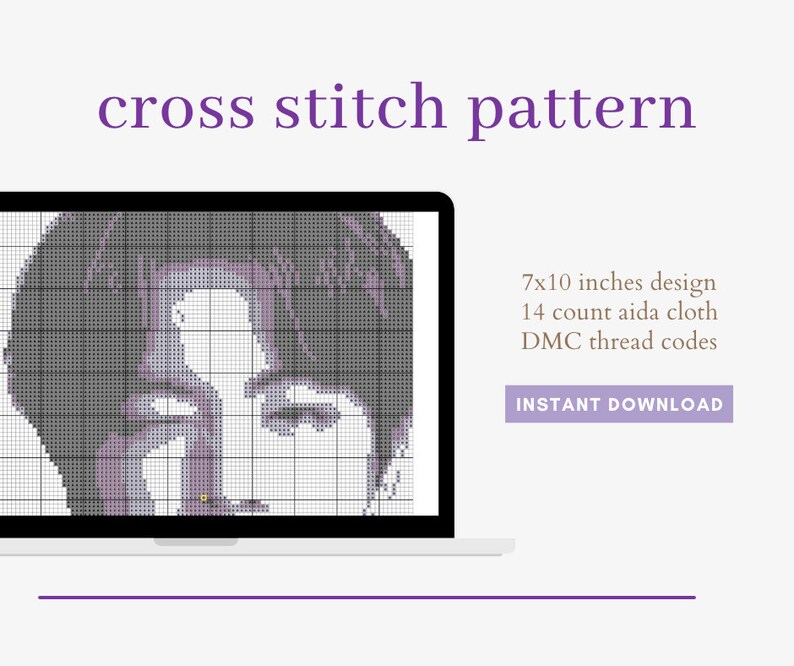 BTS Kim Seokjin Jin Cross Stitch Pattern Jin Merch BTS Army - Etsy