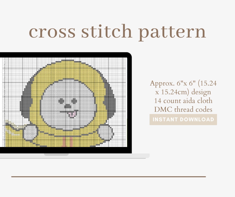 BT21 Chimmy Cross Stitch Pattern BT21 Pdf Pattern BTS Merch - Etsy