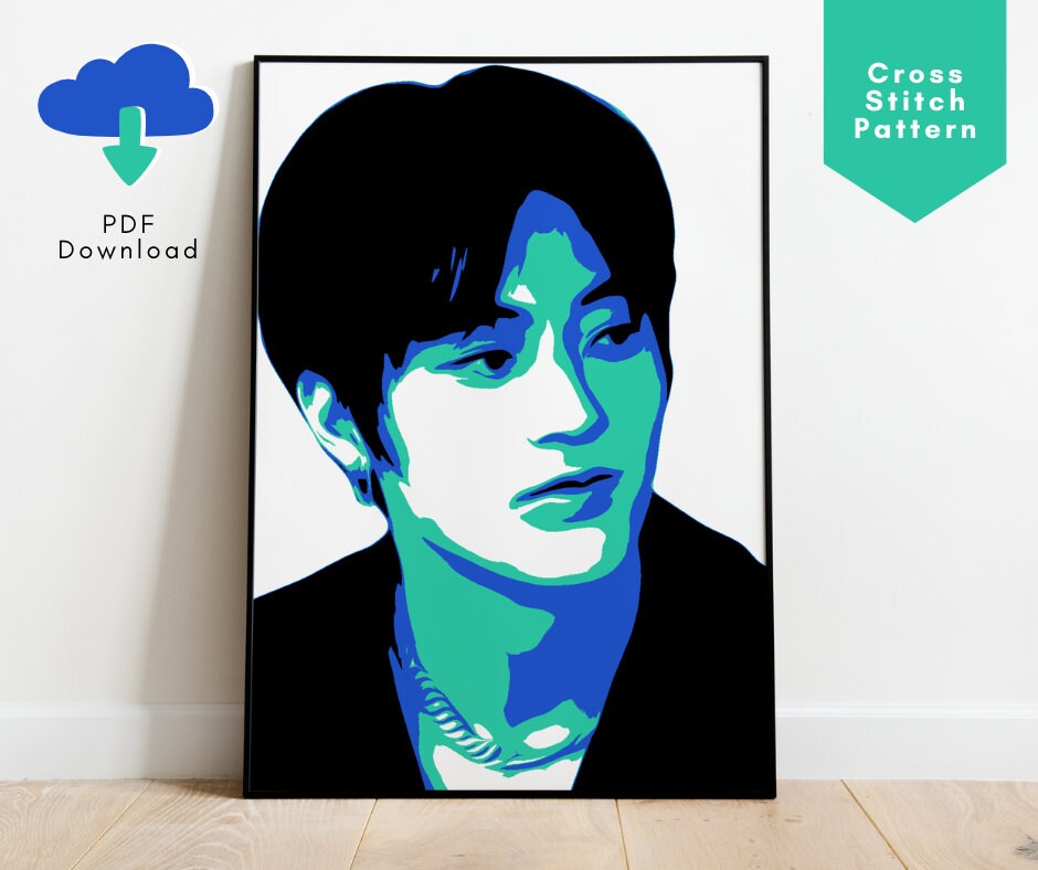 Treasure Haruto Cross Stitch Pattern Kpop Inspired Cross Stitch Design ...
