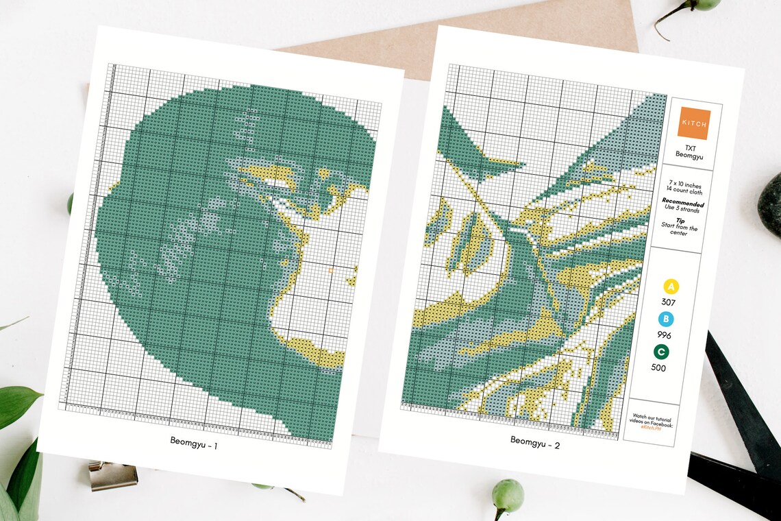 Txt Beomgyu Stitch Pattern, Txt Beomgyu Pdf Pattern, Kpop Txt Merch ...