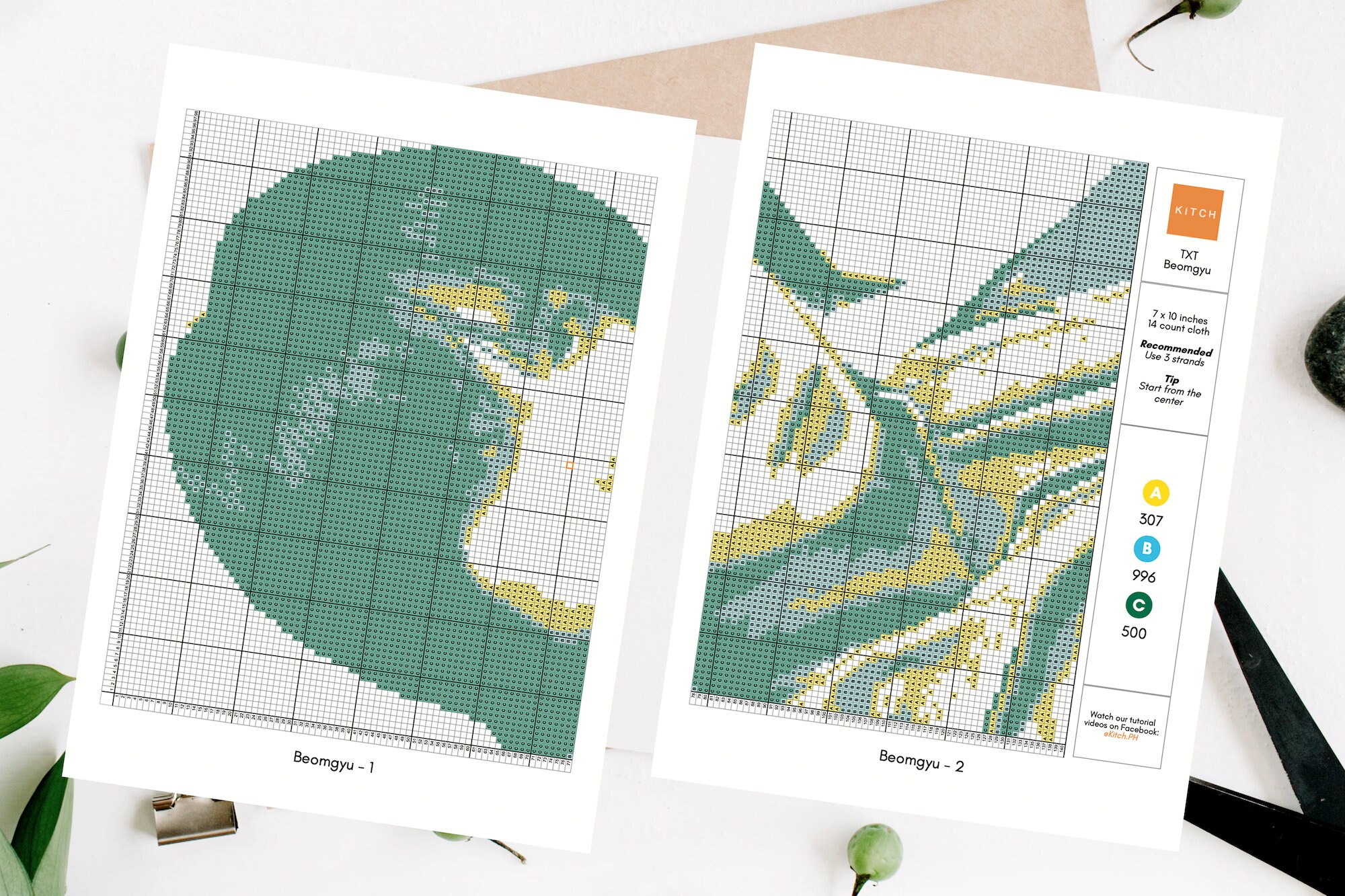 Txt Beomgyu Stitch Pattern, Txt Beomgyu Pdf Pattern, Kpop Txt Merch ...