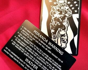 Miranda Police Card | Etsy