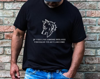 Wolf Gym Shirt - Etsy