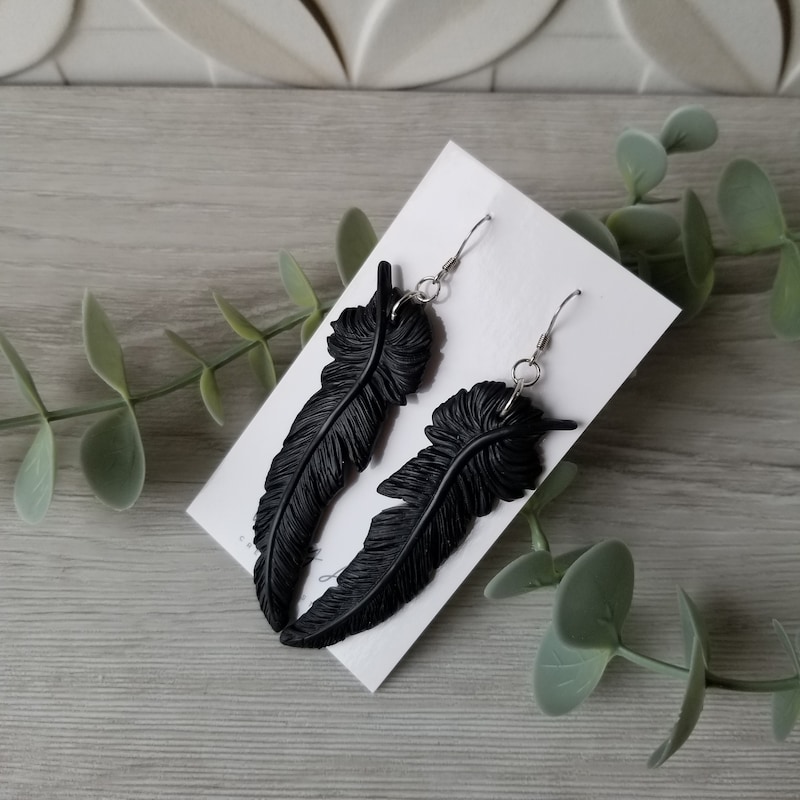 Black Crow Feather - Etsy