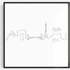 Paris Line Drawing, City Line Drawing, Line Drawing, Single Line ...