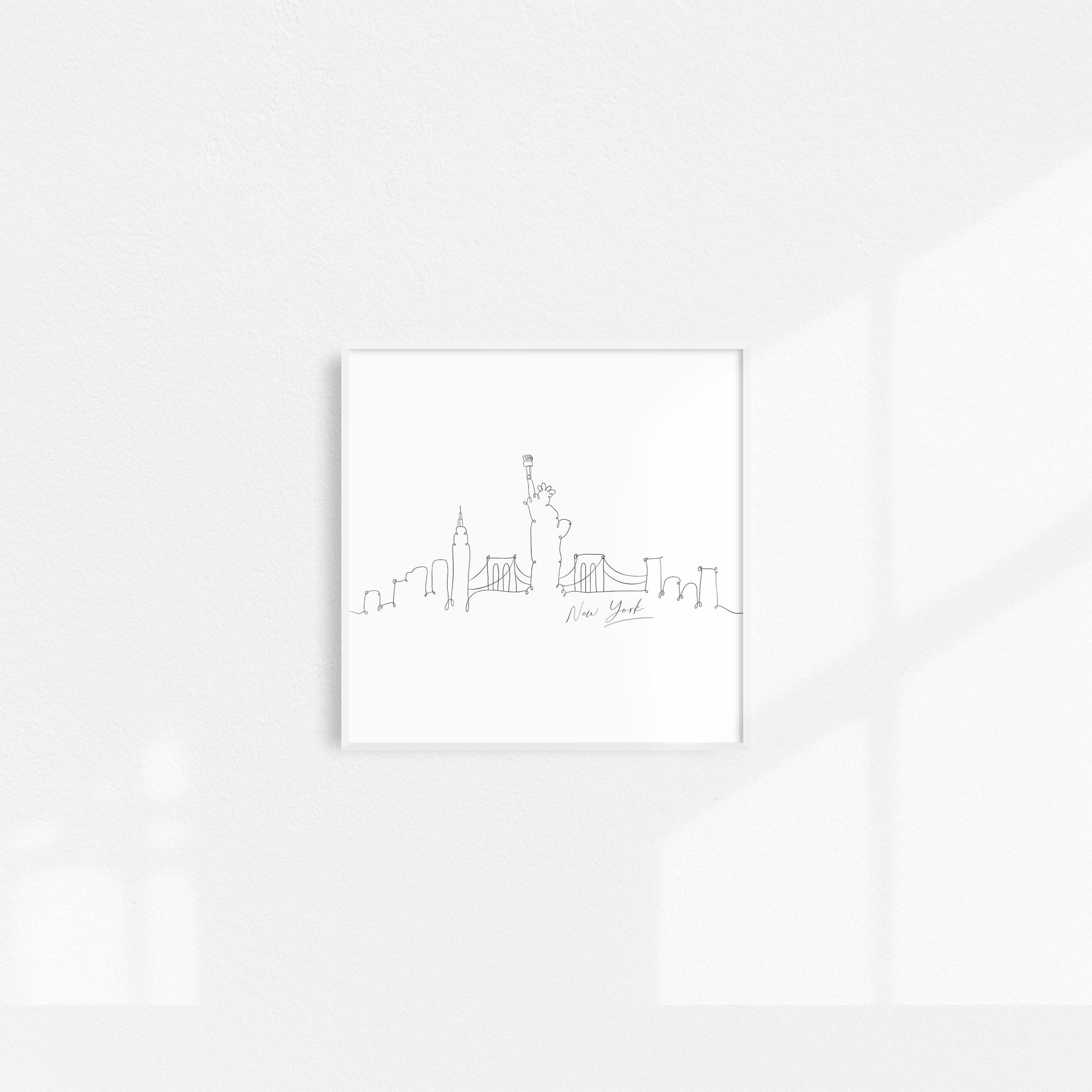 New York Line Drawing City Line Drawing Line Drawing Single - Etsy