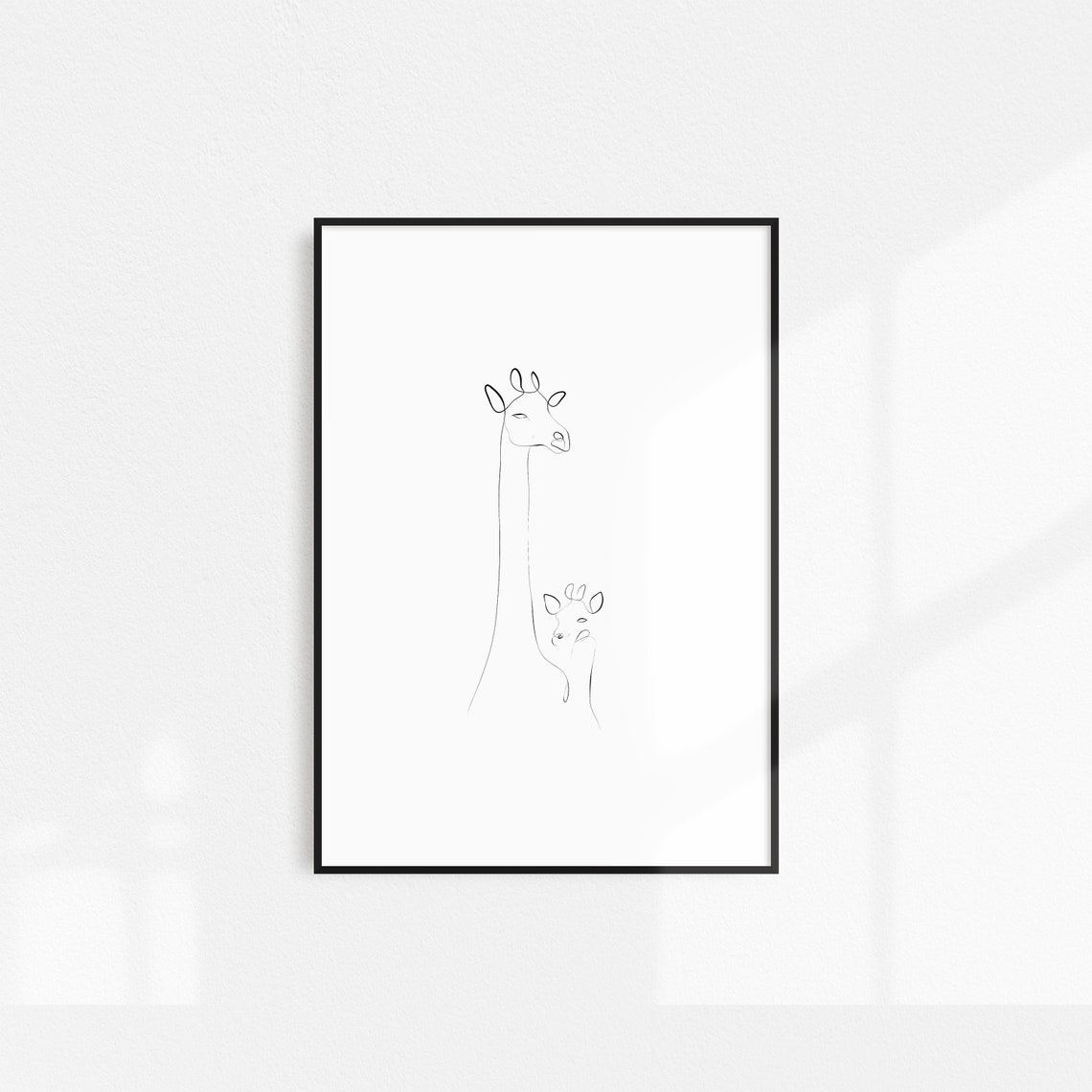 Giraffe Line Drawing, Line Drawing, Single Line Drawing, Line Drawing ...