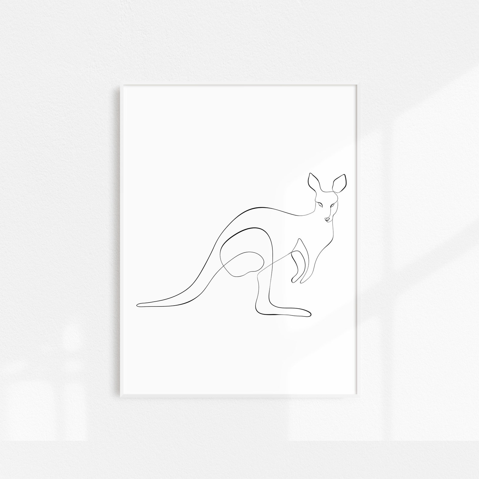 Kangaroo Line Drawing Line Drawing Single Line Drawing Line - Etsy